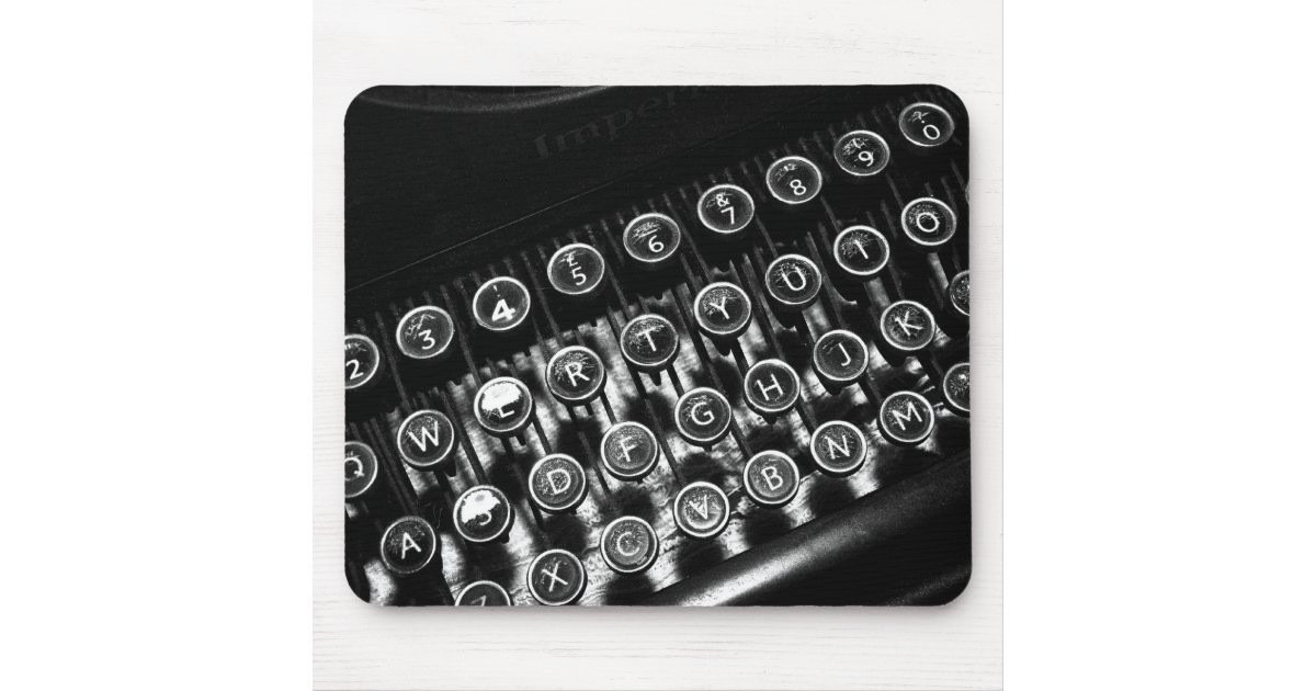 Vintage Typewriter Mouse Pad | Zazzle