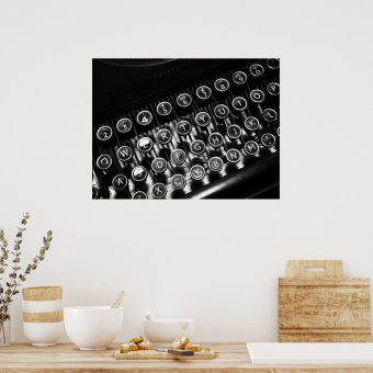 Vintage Typewriter Poster | Zazzle
