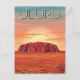 Vintage Uluru Australia Sunset Postcard | Zazzle