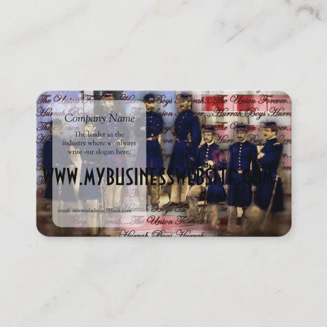 vintage Union Soldiers Union Forever Business Card | Zazzle