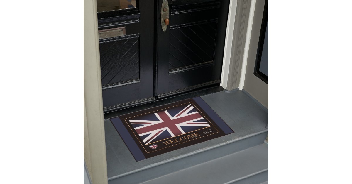 Vintage United Kingdom & British Flag, England Doormat | Zazzle