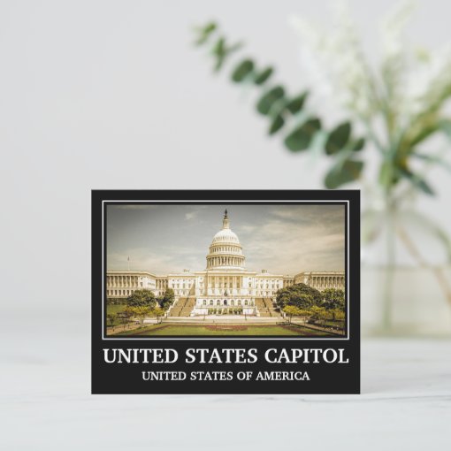 Vintage United States Capitol Postcard | Zazzle