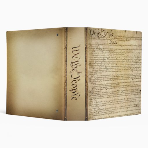 Vintage United States Constitution Binder | Zazzle