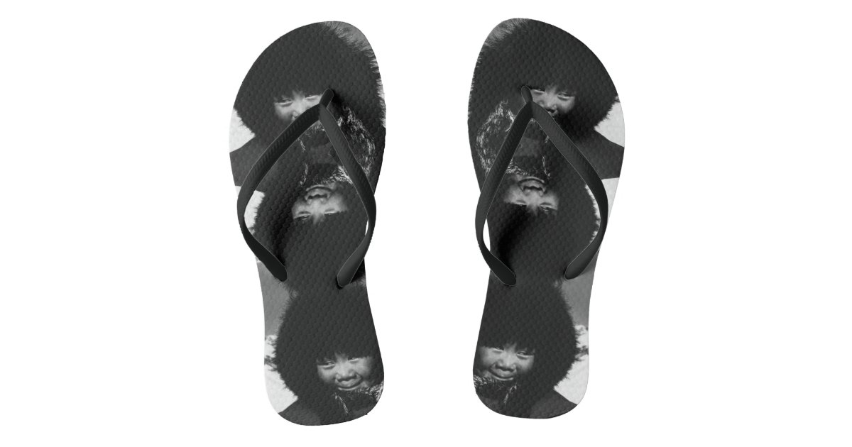 Vintage USA Alaska eskimo child Flip Flops | Zazzle