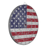 Vintage USA Flag Patriotic American Red White Blue Dart Board | Zazzle