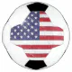 Vintage USA Flag Patriotic American Red White Blue Soccer Ball | Zazzle
