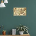 Vintage USA Map Poster | Zazzle