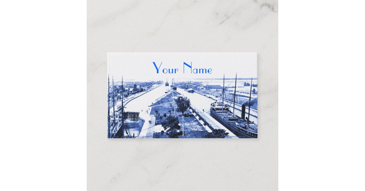 Vintage USA Ship Business Card | Zazzle