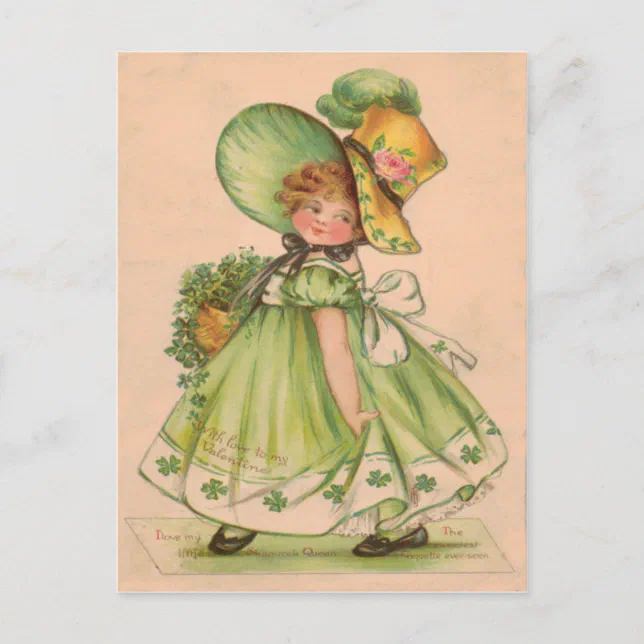 Vintage Valentine St Patrick's Day Card | Zazzle