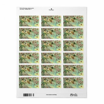 Vintage Valentines Day Victorian Cupids Heart Tree Label | Zazzle