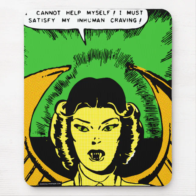 Vintage Vampire Mouse Pad | Zazzle