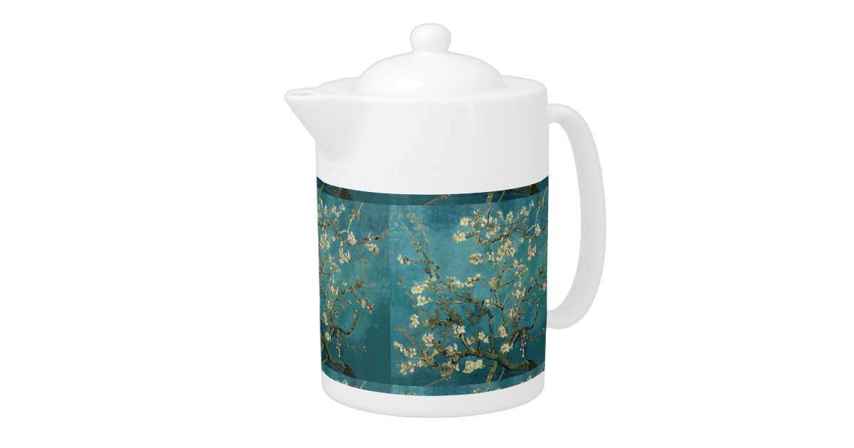 Vintage Van Gogh Almond Blossom Teapot | Zazzle