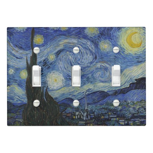 Vintage Van Gogh The Starry Night Light Switch Cover | Zazzle