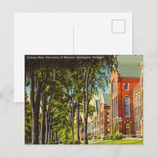 Vintage, Vermont, Burlington, Vermont Postcard | Zazzle