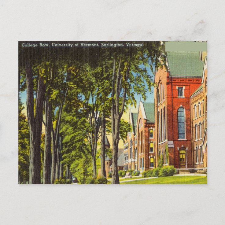 Vintage, Vermont, Burlington, Vermont Postcard | Zazzle