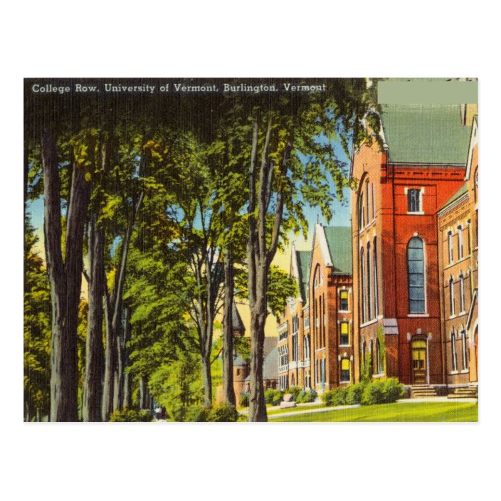 Vintage, Vermont, Burlington, Vermont Postcard | Zazzle.com