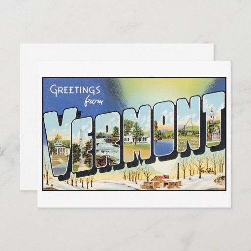 Vintage Vermont Postcard | Zazzle