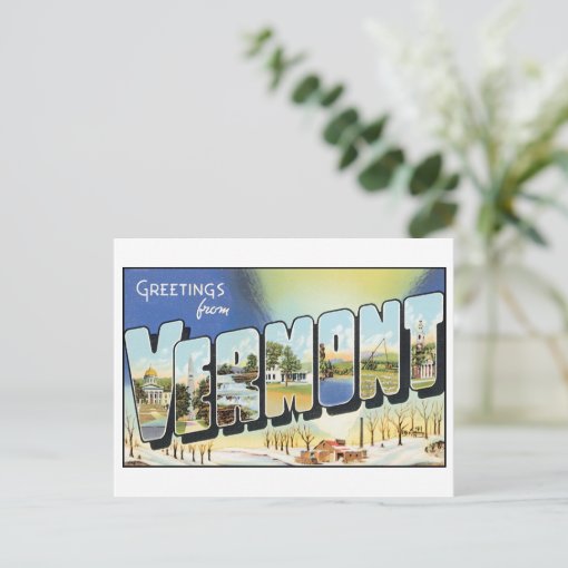 Vintage Vermont Postcard | Zazzle