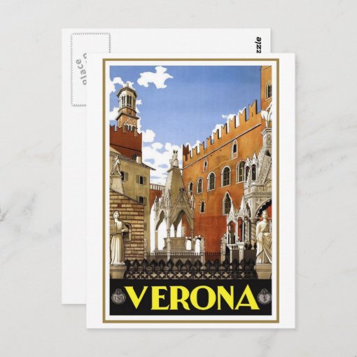 Vintage Verona Italy Postcard | Zazzle
