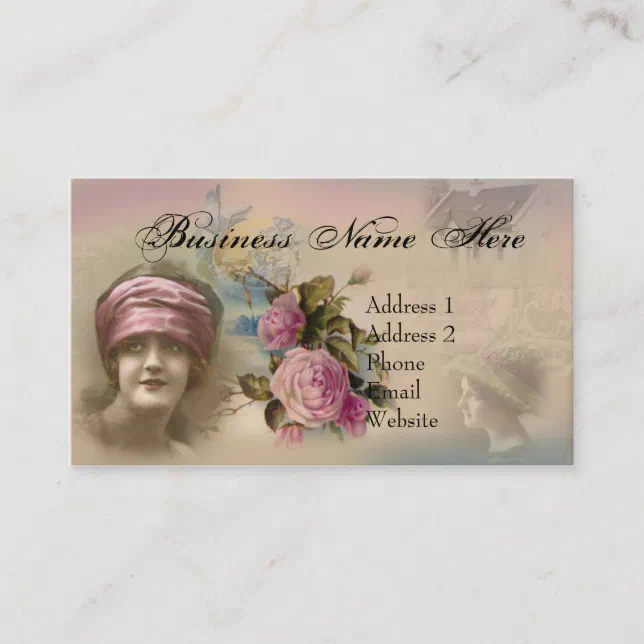 Vintage Victorian Antique Style Business Card | Zazzle