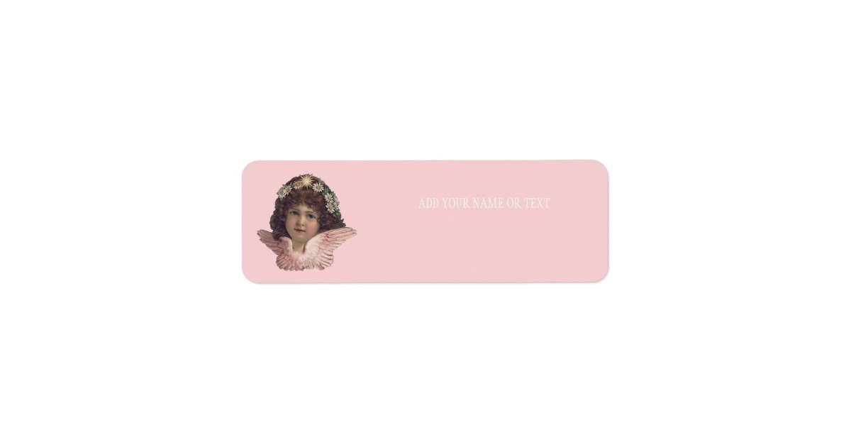VINTAGE VICTORIAN CHERUB RETURN ADDRESS LABEL | Zazzle