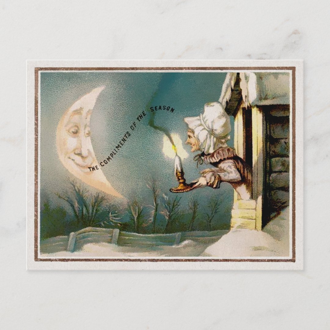 Vintage Victorian Christmas Postcard | Zazzle