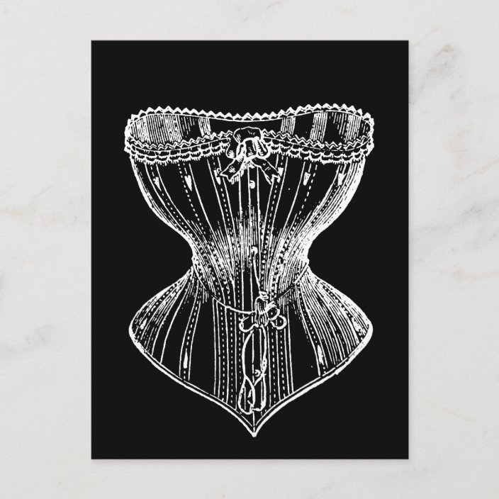 Vintage Victorian Corset Postcard | Zazzle.com
