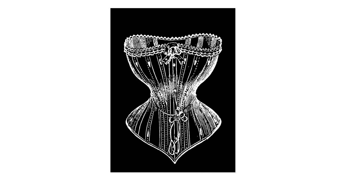 Vintage Victorian Corset Postcard | Zazzle.com