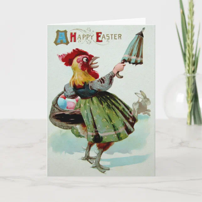 Vintage Victorian Easter Card | Zazzle