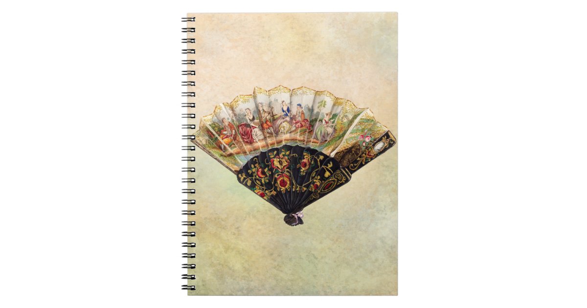 Vintage Victorian Era Fan Notebook | Zazzle
