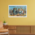 Vintage Victorian Era Sewing Machine Ad Poster | Zazzle