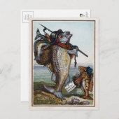 Vintage Victorian Fish Postcard | Zazzle