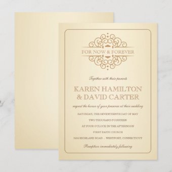 Vintage Victorian Formal Wedding Invitations | Zazzle