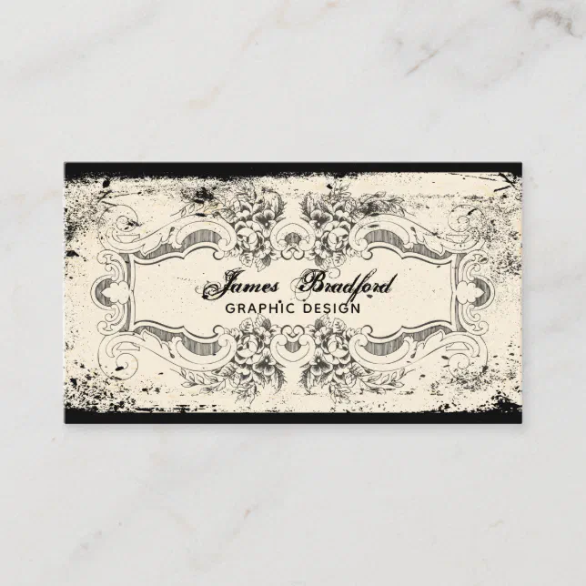 Vintage Victorian Frame Business Card | Zazzle