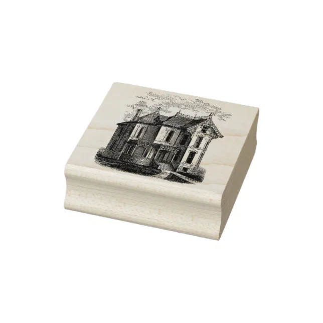 Vintage Victorian House Stamp | Zazzle