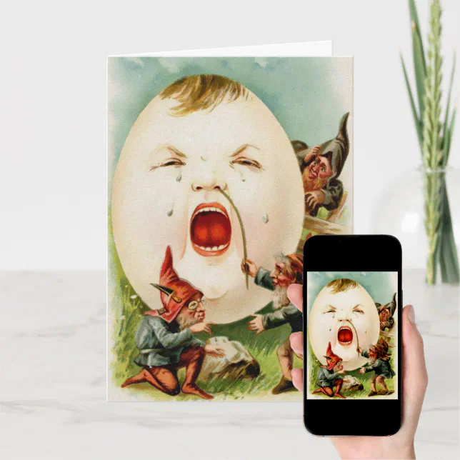 Vintage Victorian Odd Easter Card | Zazzle