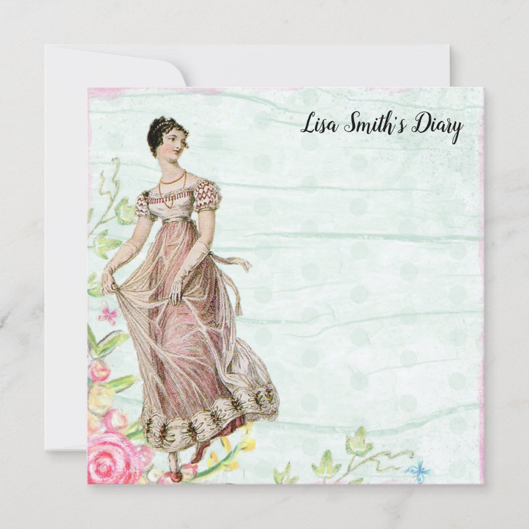 Vintage Victorian Old-Fashioned Diary Journal | Zazzle
