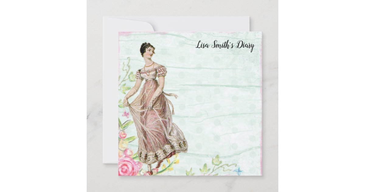 Vintage Victorian Old-Fashioned Diary Journal | Zazzle
