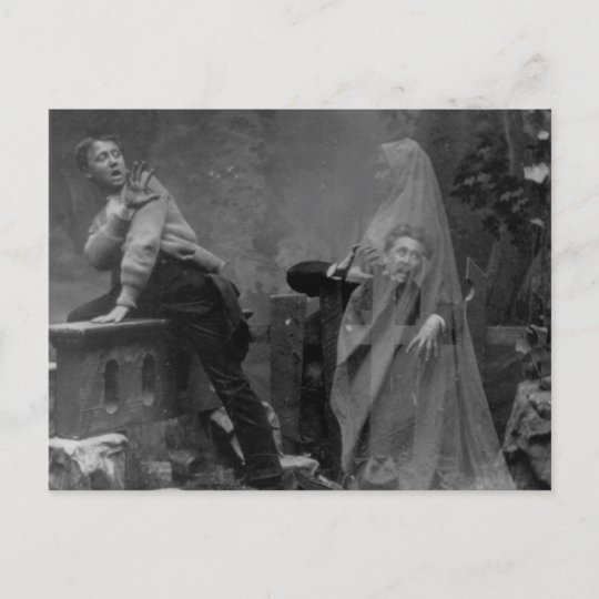 Vintage Victorian Spirit Photography Postcard | Zazzle.com