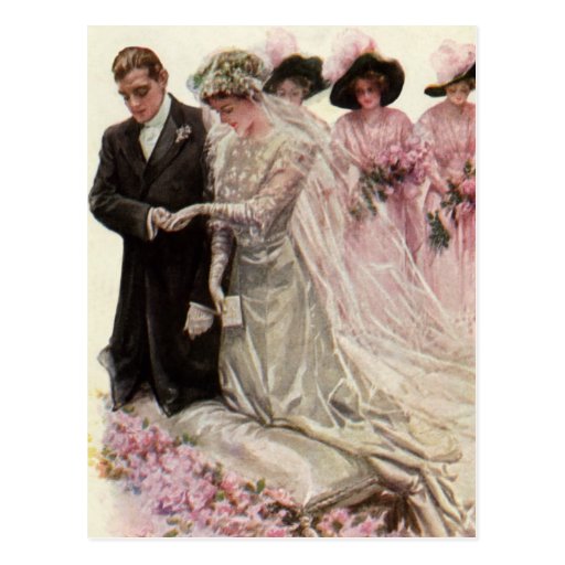 Vintage Bride Postcards