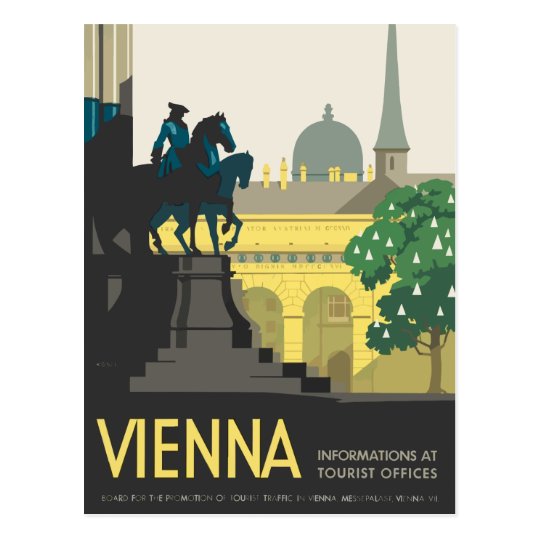 Vintage Vienna Austria Joseph's Square Travel Postcard | Zazzle.com