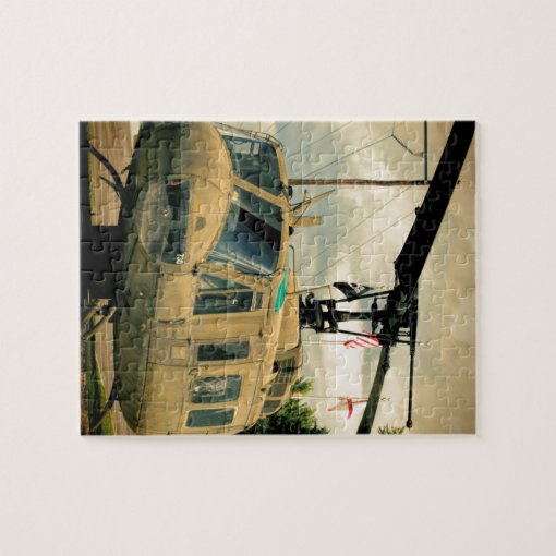 Vintage Vietnam Era Uh-1 Huey Military Helicopter Jigsaw Puzzle | Zazzle