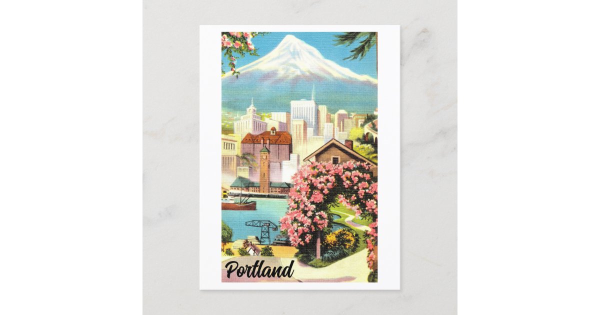 Vintage View of Portland, Oregon, Postcard | Zazzle