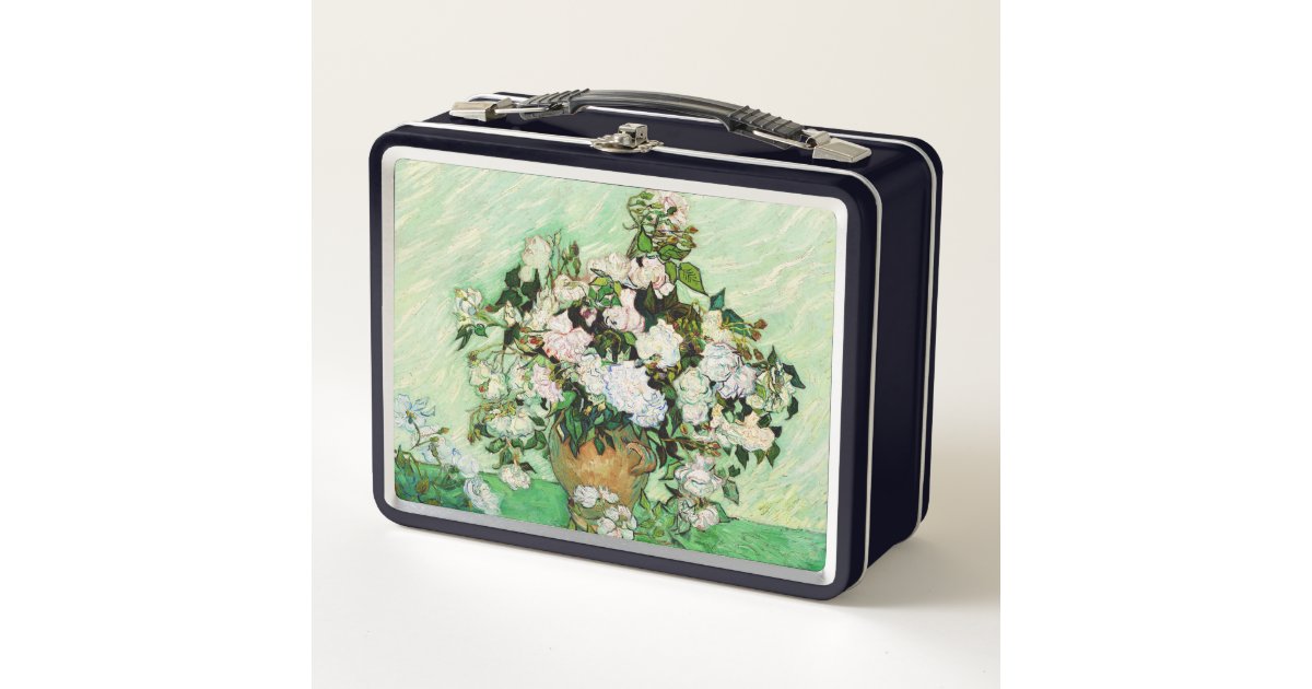 Vintage Vincent Van Gogh Roses (1890) Metal Lunch Box | Zazzle