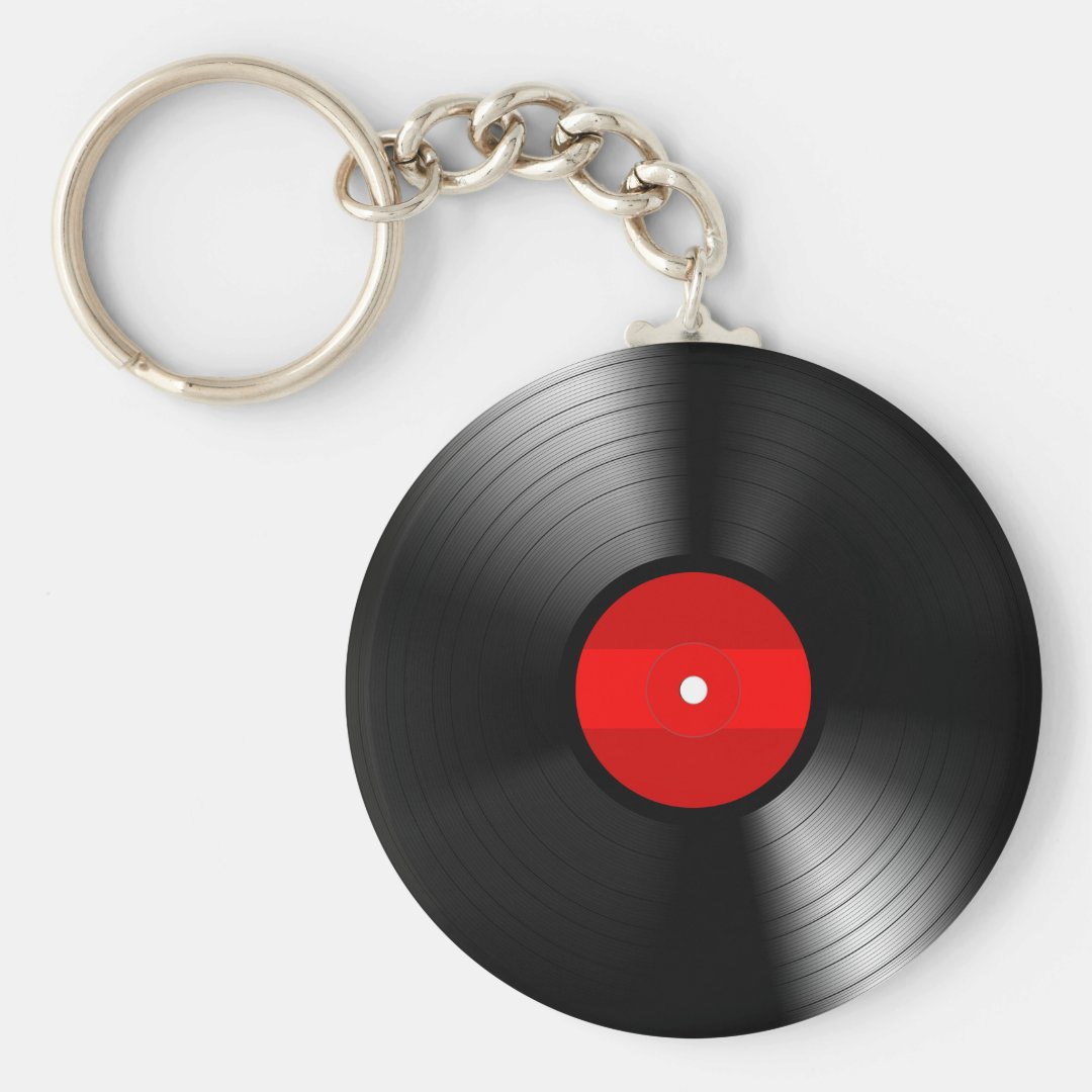 Vintage Vinyl Record Keychain | Zazzle