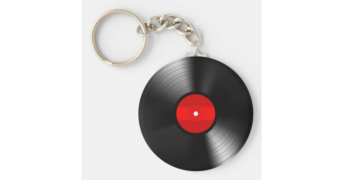 Vintage Vinyl Record Keychain | Zazzle