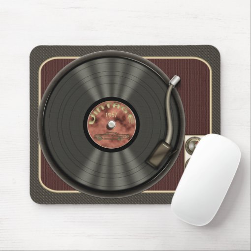 Vintage Vinyl Record Mousepad | Zazzle