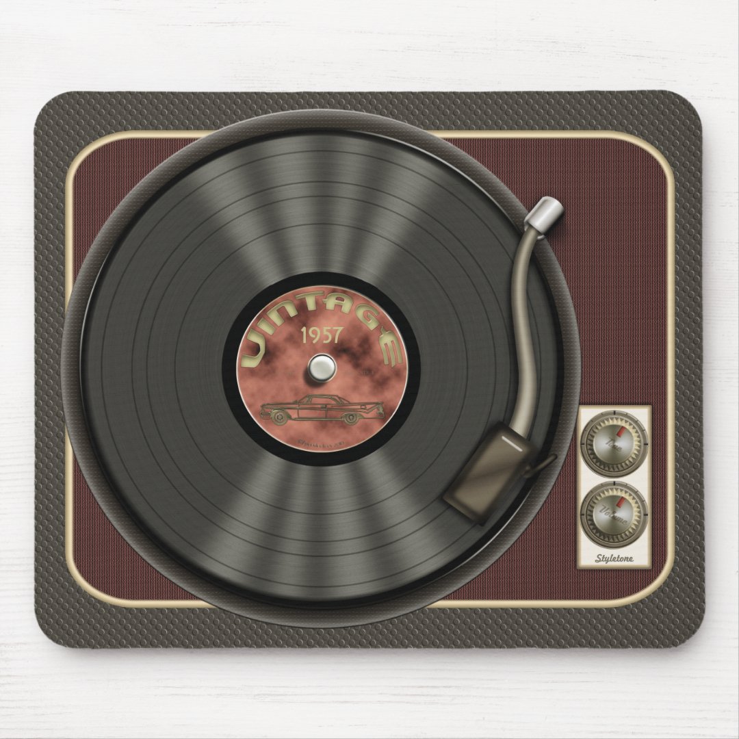 Vintage Vinyl Record Mousepad | Zazzle