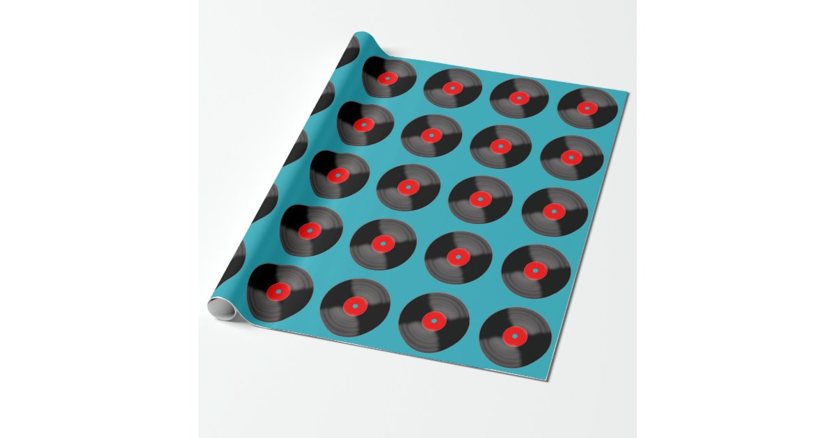 Vintage Vinyl Record Wrapping Paper | Zazzle