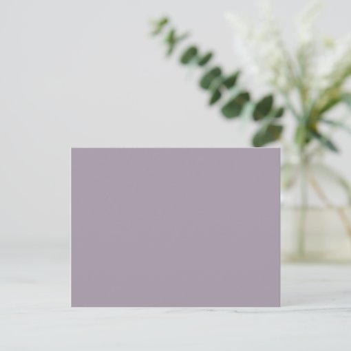 Vintage Violet Light Dusty Purple Trend Color Postcard | Zazzle
